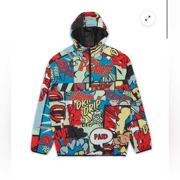 Reason | Jackets & Coats | Reason Multicolor Comic Print Jacket | Poshmark